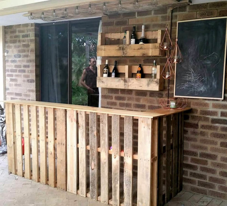 14 Muebles de palets, barras estilo rústico. - Pallets Decor