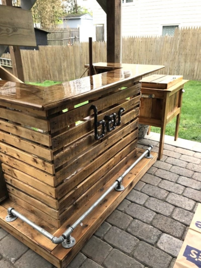 45 imágenes inspiradoras de bares elaborados con pallets - Pallets Decor