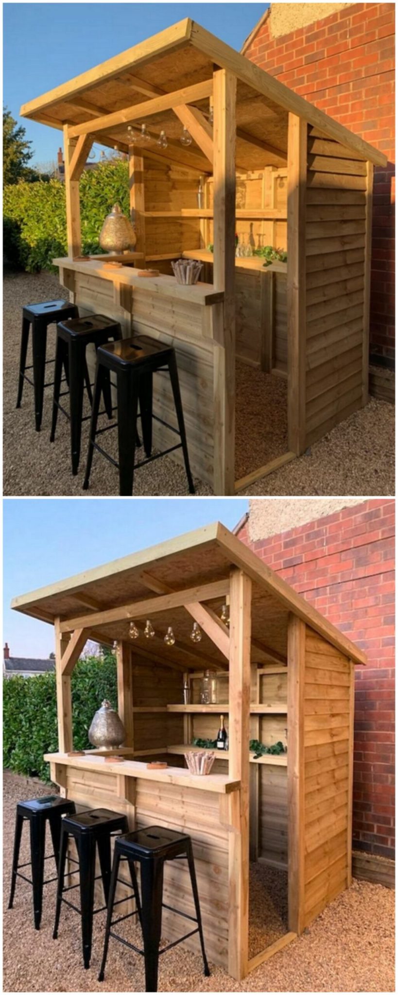 45 imágenes inspiradoras de bares elaborados con pallets - Pallets Decor
