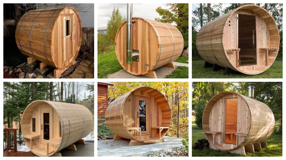 +15 Ideas para hacer sauna barril con palets - Pallets Decor