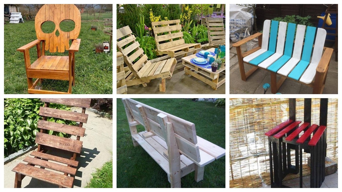 +30 Ideas para hacer lindas sillas de palets - Pallets Decor