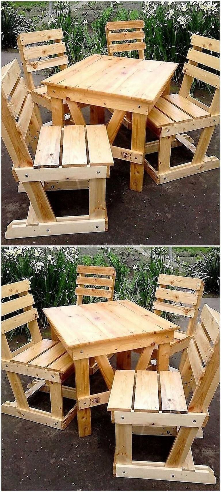 +30 Maneras geniales para sillas de palets - Pallets Decor