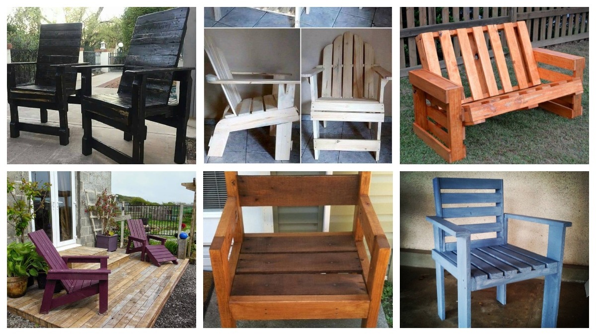 +30 Maneras geniales para sillas de palets - Pallets Decor